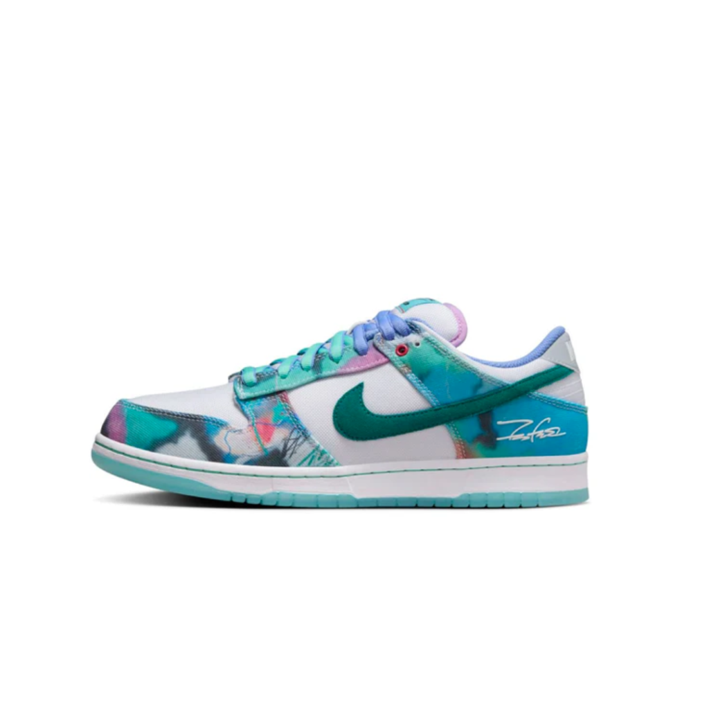 Nike x Futura Laboratories SB Dunk Low 'Bleached Aqua' - KICKS ZONE