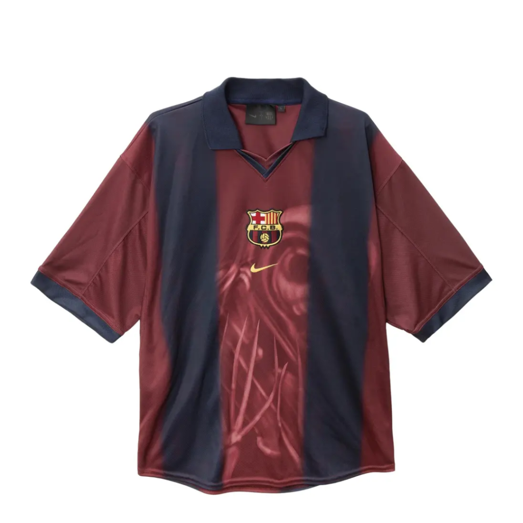 Nike FC Barcelona x Cactus Jack Retro 2000/01 Home Skeleton Jersey Red ...