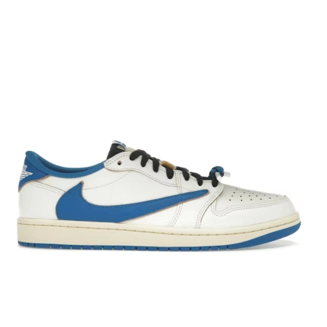 Air Jordan 1 Retro Low OG SP Fragment x Travis Scott Sail Military Blue ...