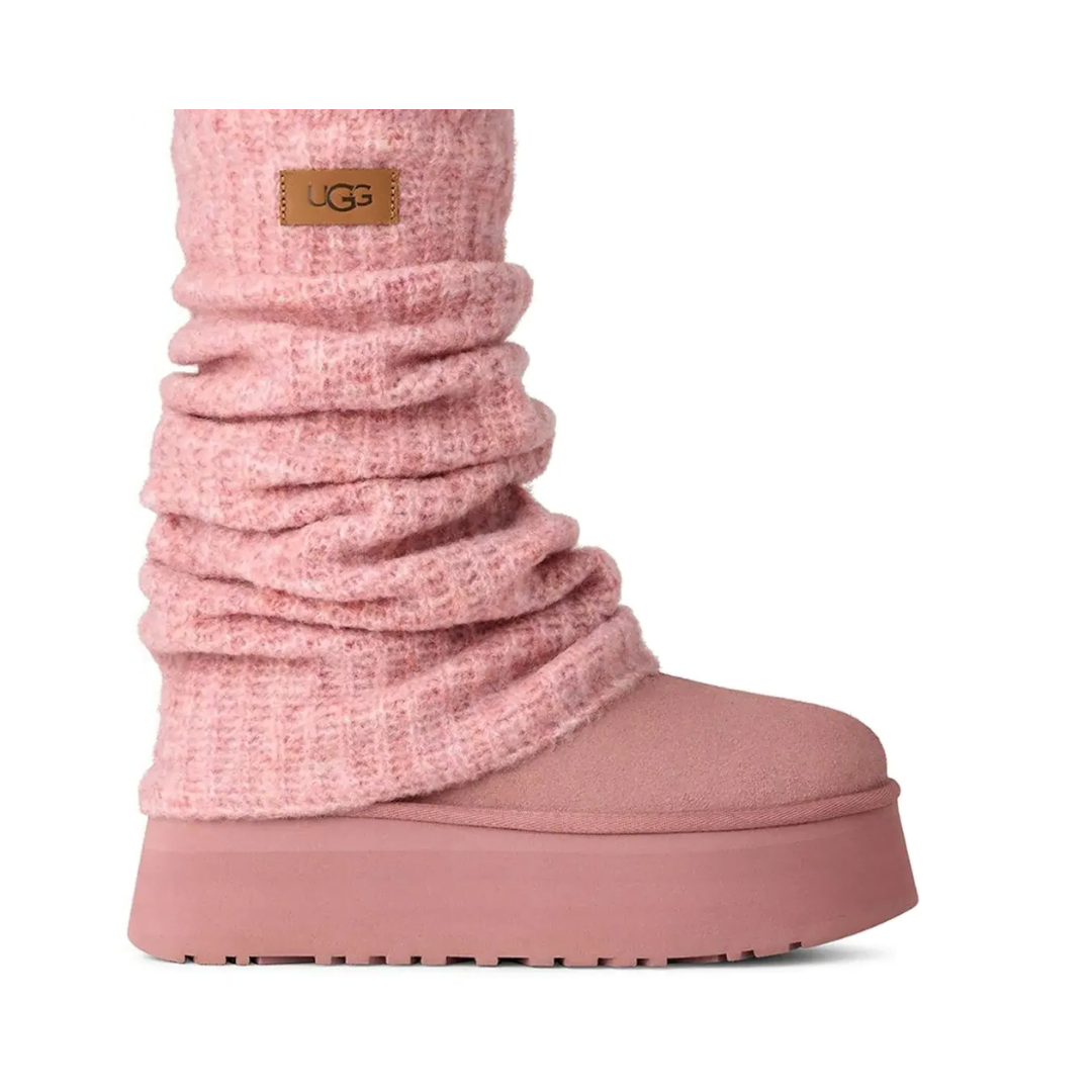 Ugg Classic Mini Dipper Legwarmer Boot Pink Dawn – KicksZone
