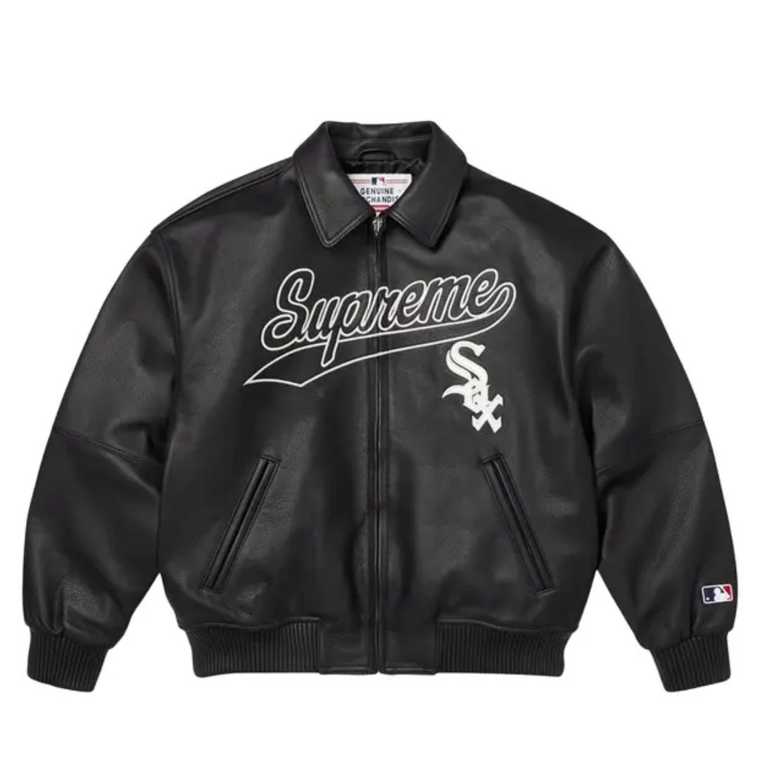 Supreme Leather Jacket Chicago - KICKS ZONE