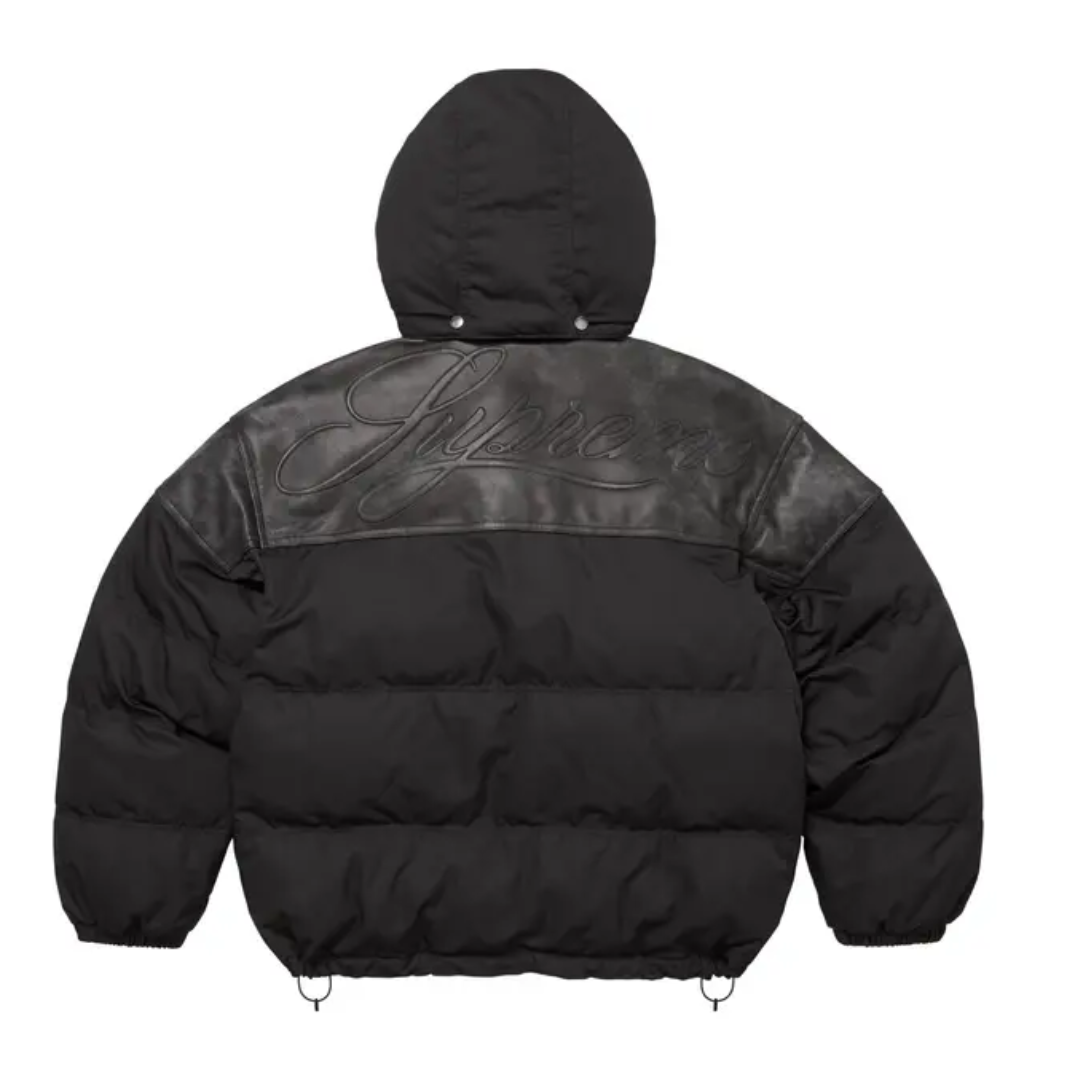 Supreme Leather Yoke Jacket - KICKS ZONE